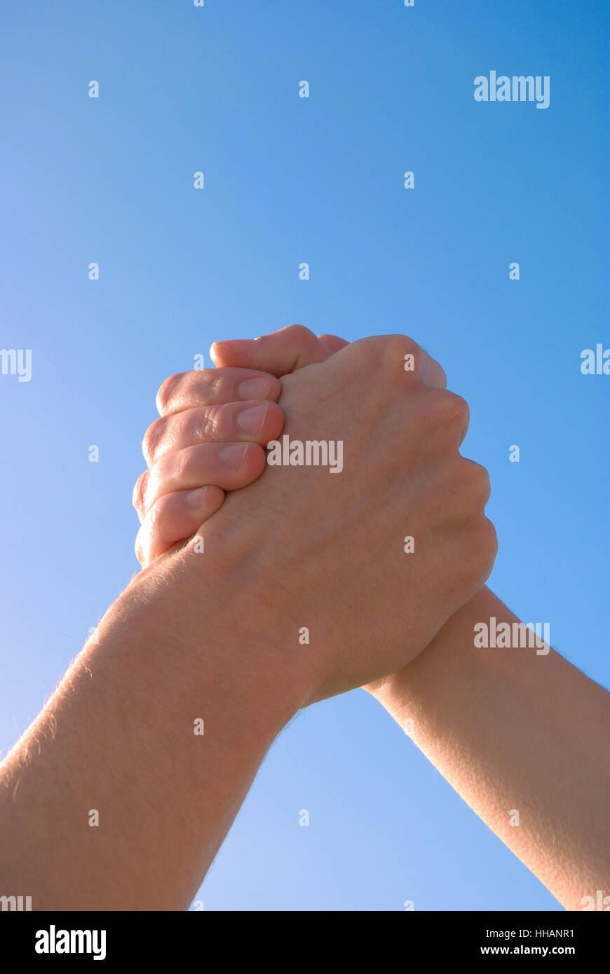 hand shake as a symbol for help or for closing a contract Stock Photo ...