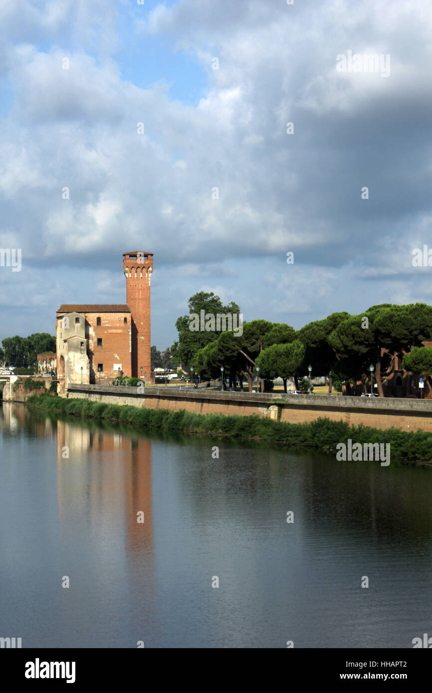 cittadella / fortress / castle in pisa (tuscany Stock Photo - Alamy