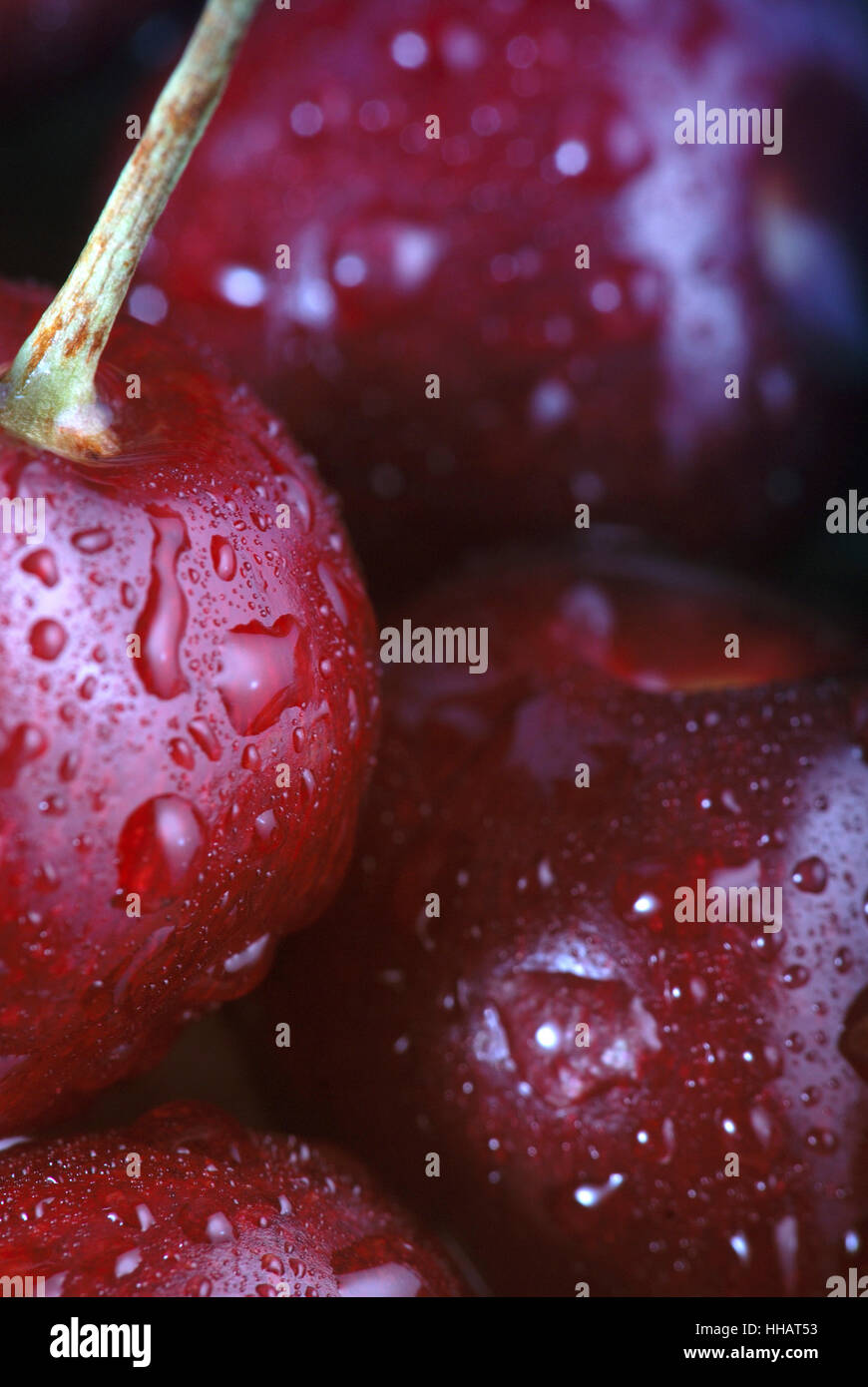 cherries in closeup Stock Photo - Alamy