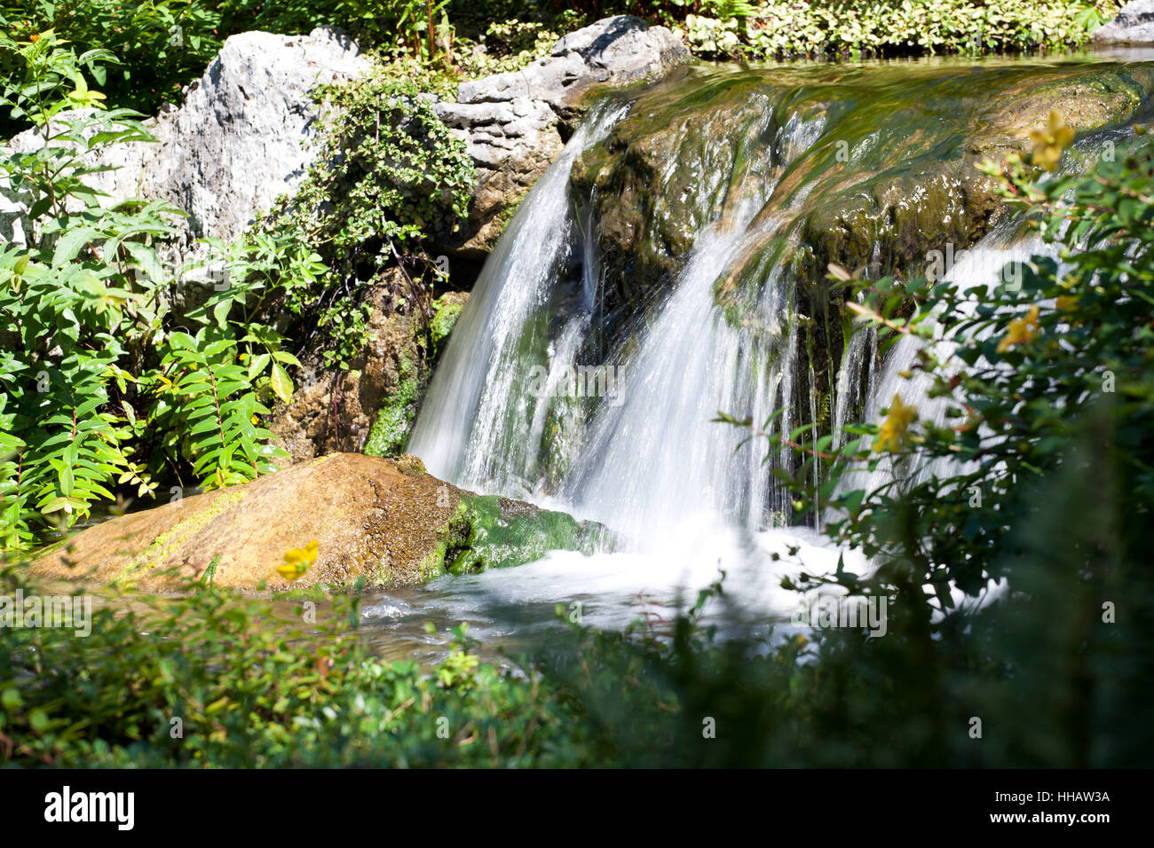 waterfall in nature Stock Photo - Alamy