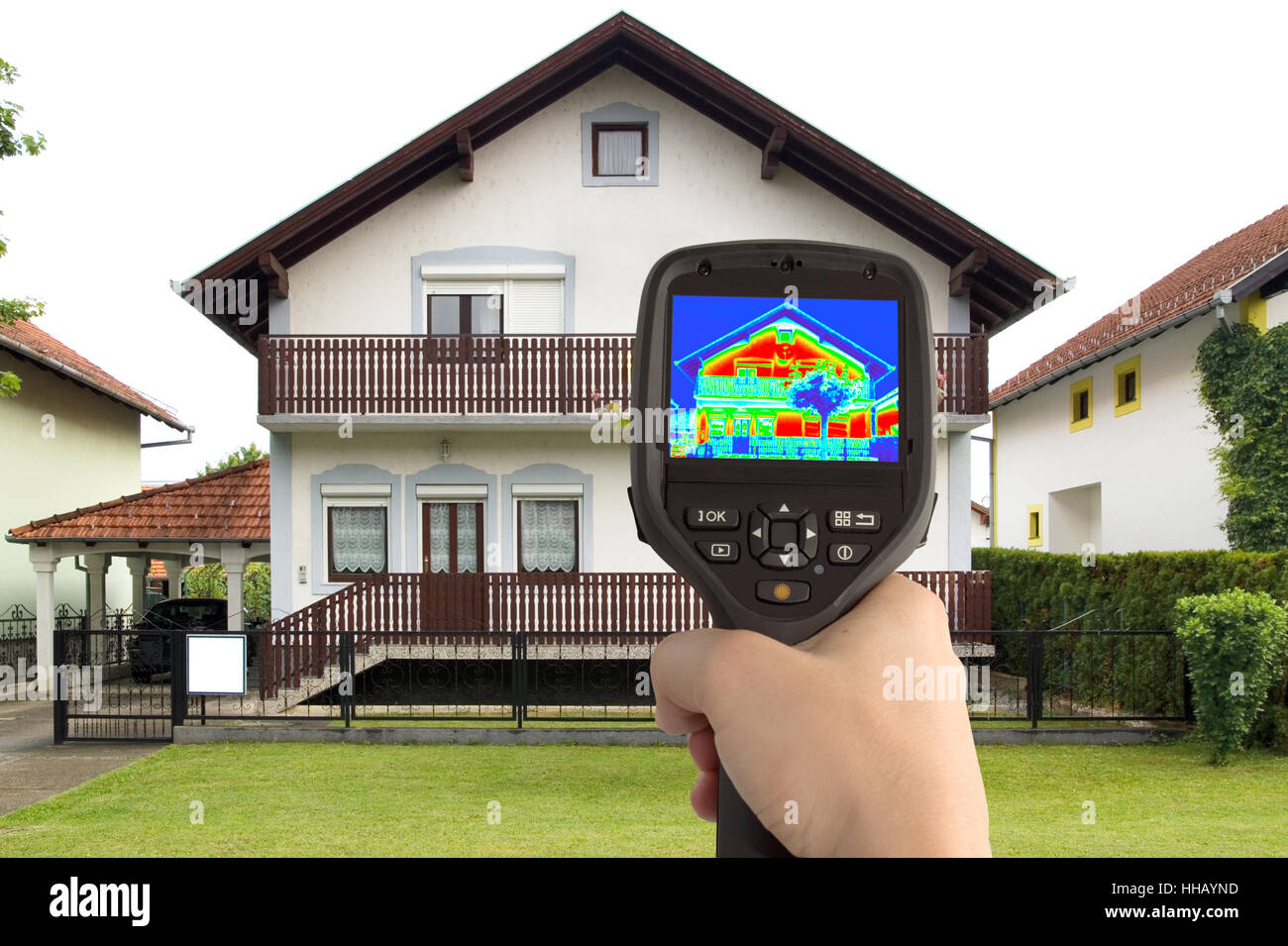 house, building, infrared, investigation, efficiency, heat loss, energy ...