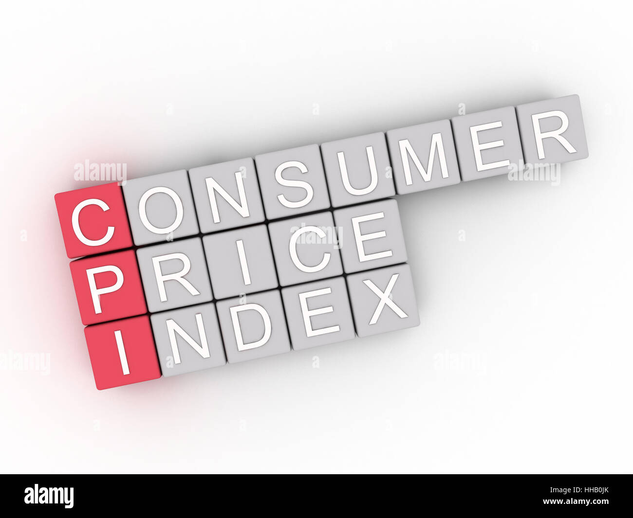 3d CPI (Consumer Price Index) word cloud concept Stock Photo - Alamy