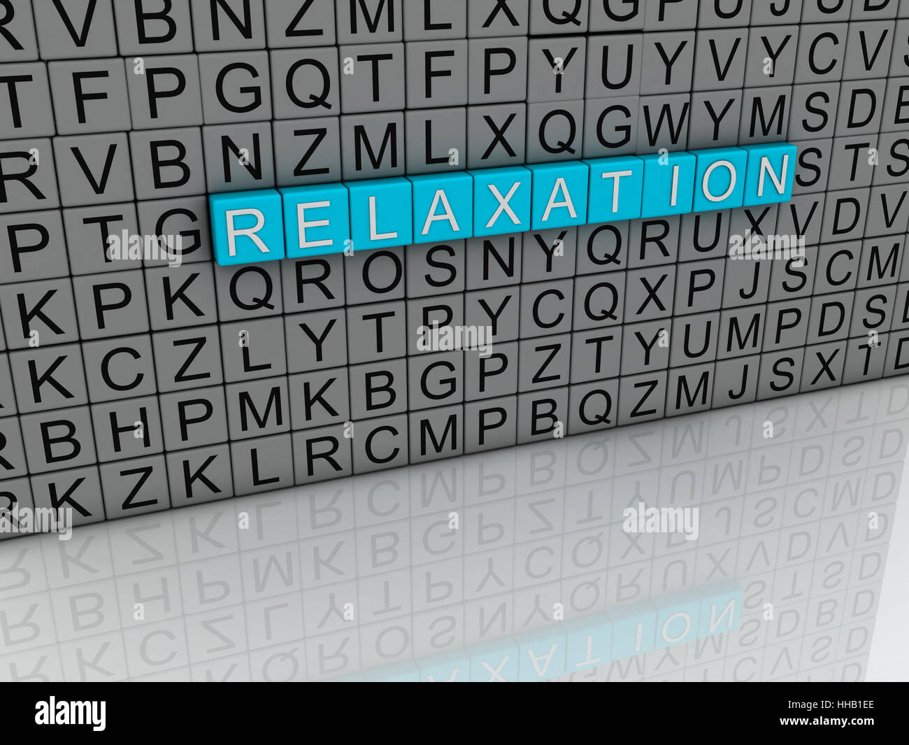 3d relaxation word cloud hi-res stock photography and images - Alamy