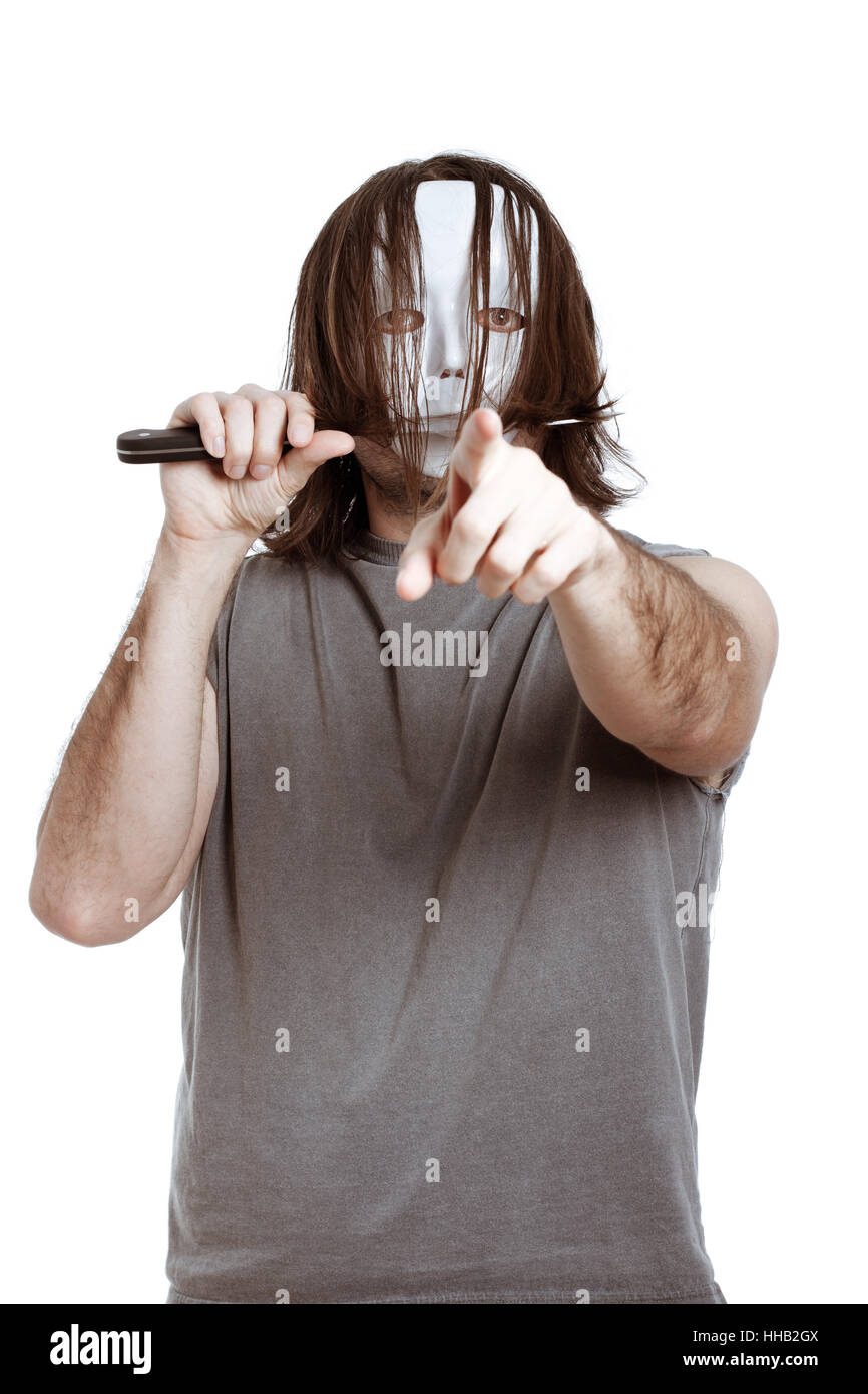 scary, creepy, horror, monster, masked, mask, arm, weapon, knive, knife ...