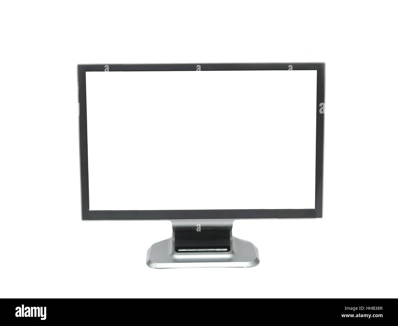 Widescreen monitor isolated on white background Stock Photo - Alamy