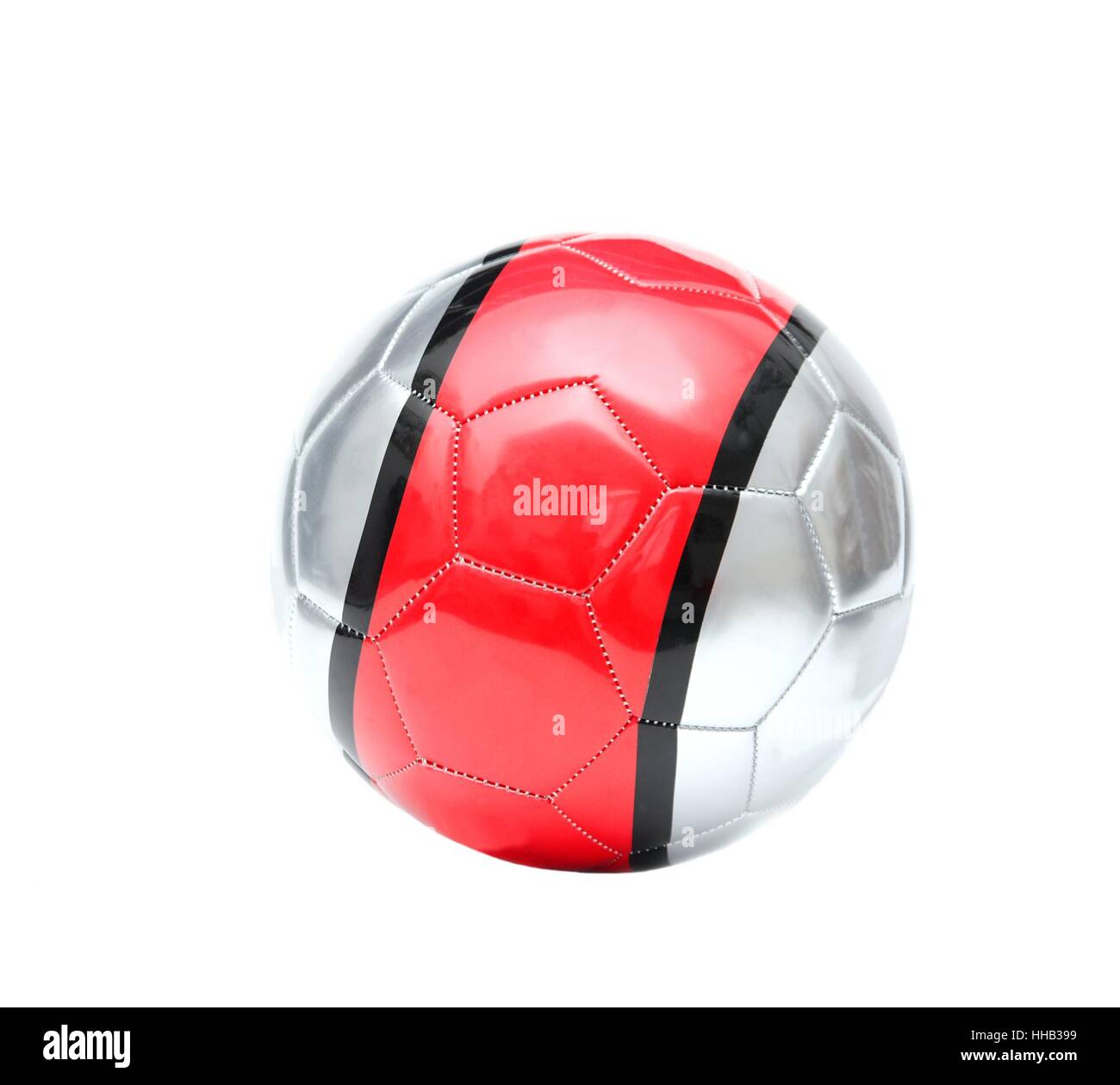 Colorful soccer ball isolated on white Stock Photo - Alamy