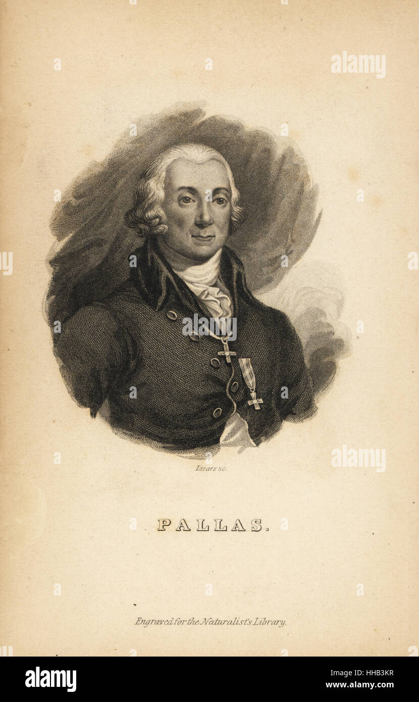 Peter Simon Pallas (1741-1811), German zoologist and botanist. Portrait ...