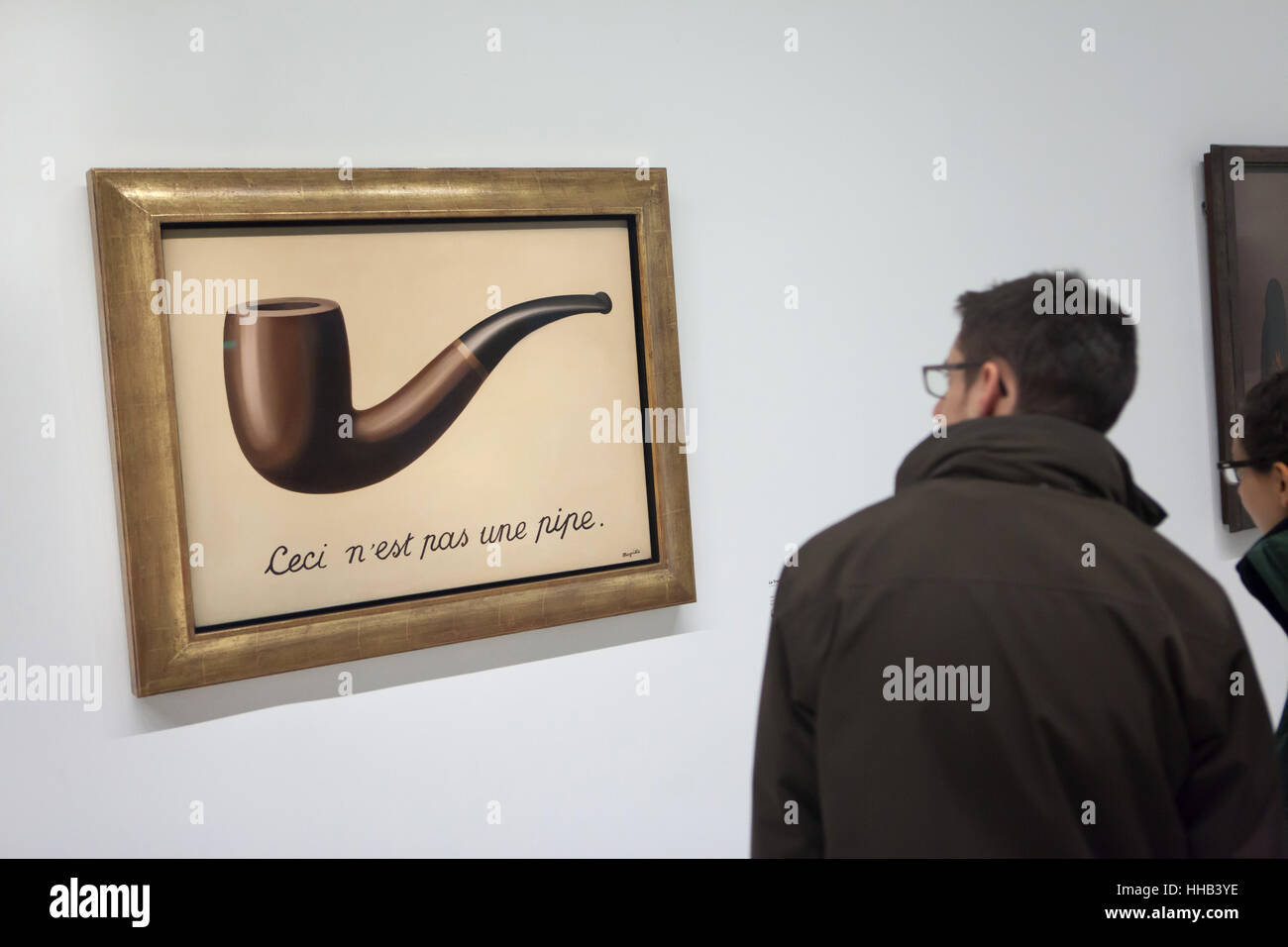 The treachery of images rene magritte hi-res stock photography and ...