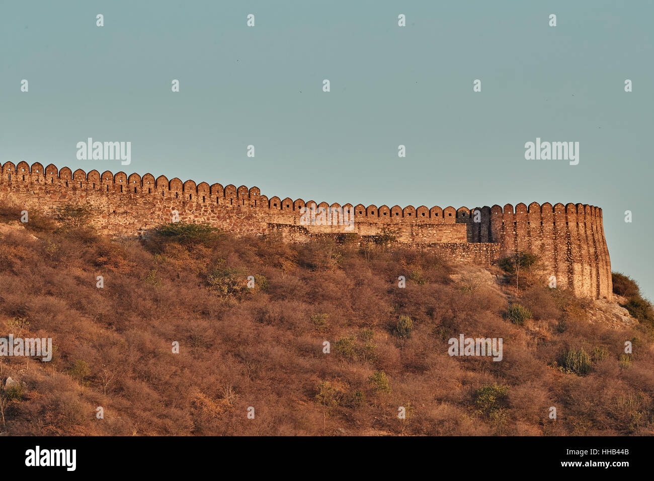 border wall Amber Fort Amer india, Amer Fort is known for its artistic ...