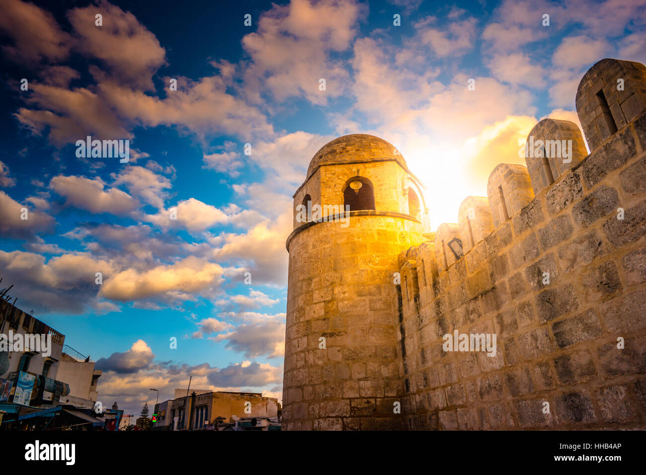 Night photo of Mosque in Sousse Stock Photo - Alamy