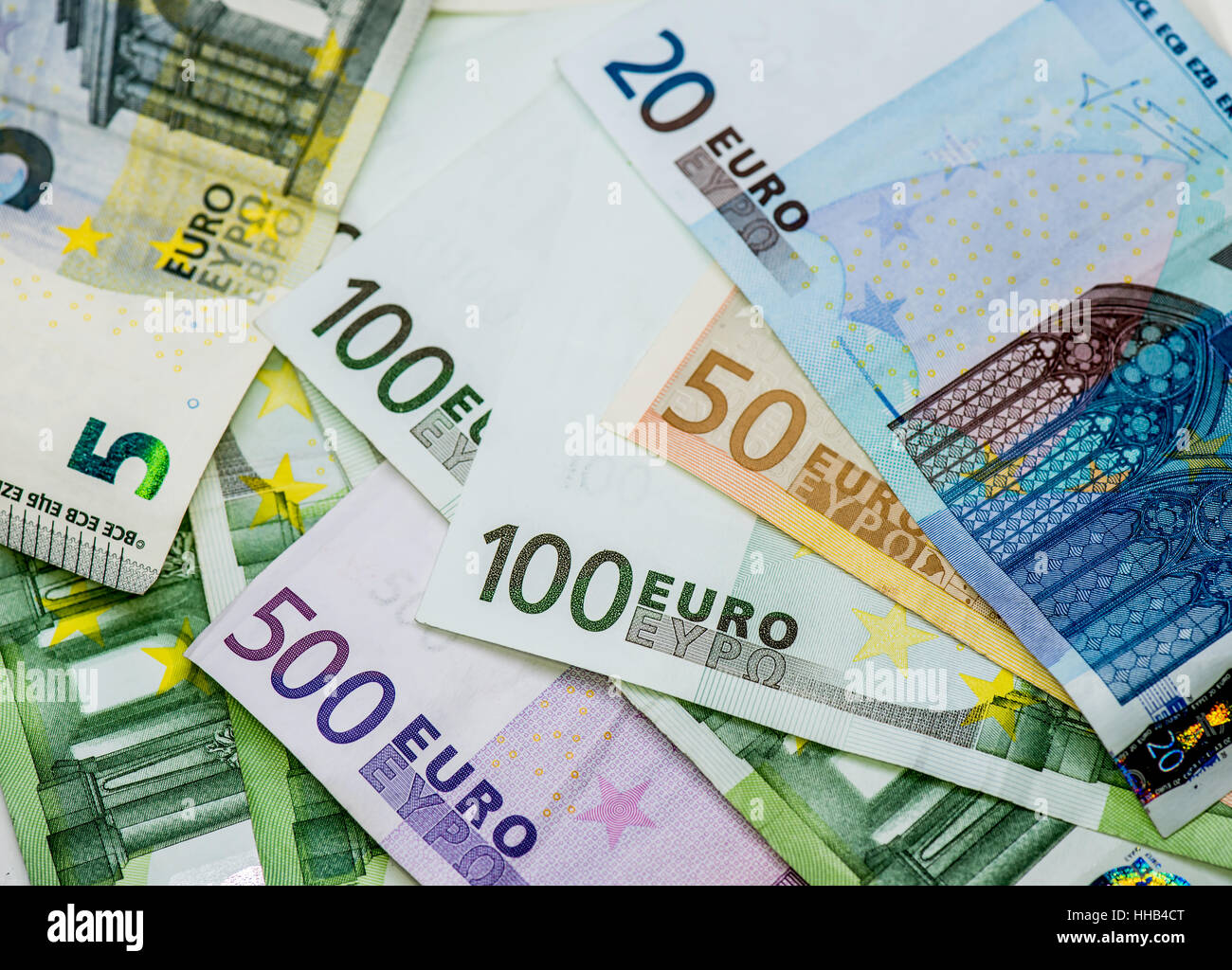 Currency in Europe, Euro money, business concept Stock Photo - Alamy