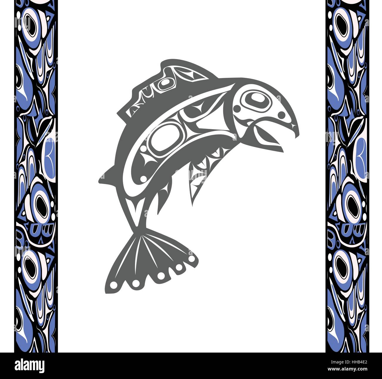 Fish art aboriginal indigenous Stock Vector Images - Alamy