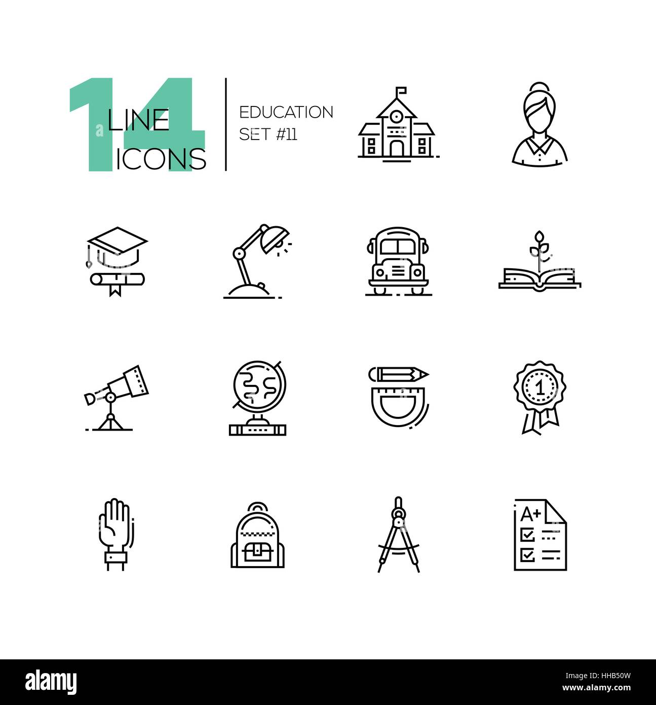 School graphics Stock Vector Images - Alamy