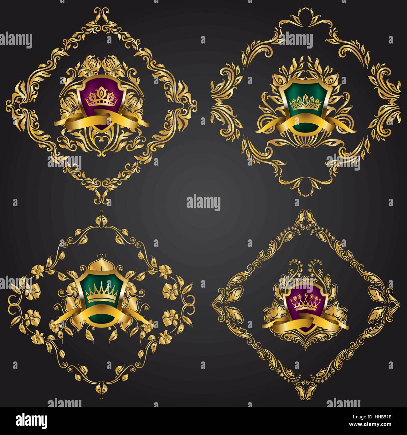 Logos set hi-res stock photography and images - Alamy