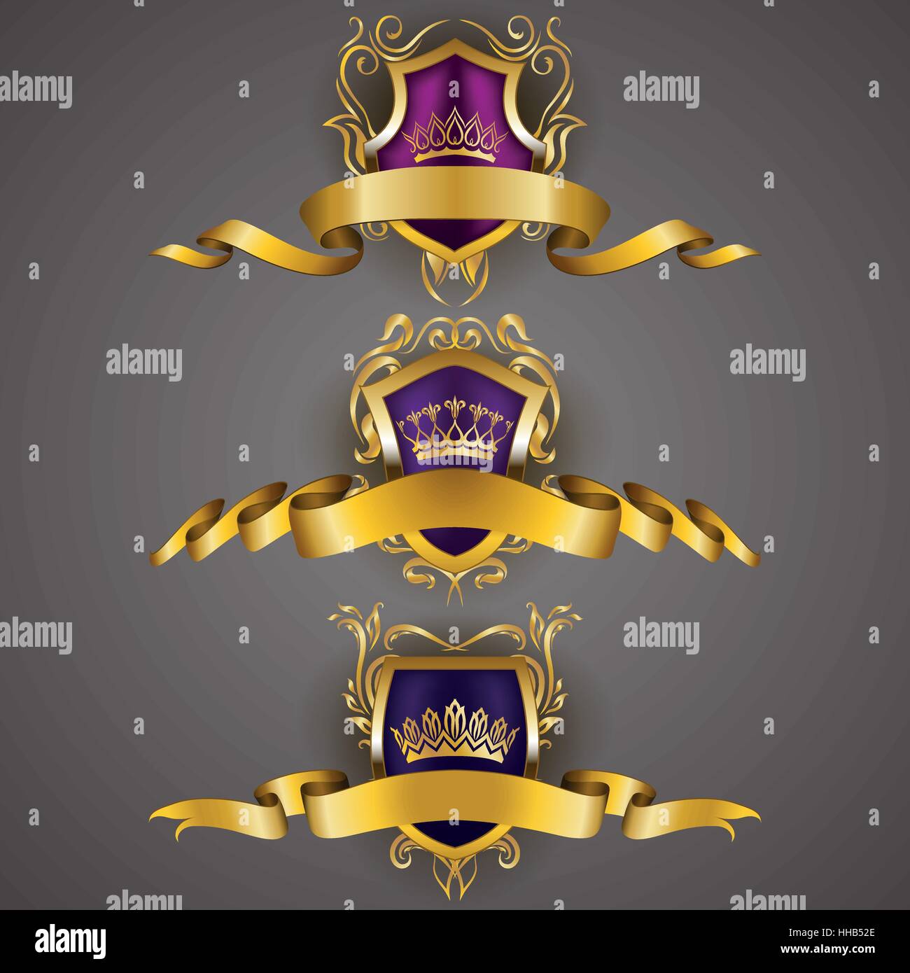 Monogram logos set hi-res stock photography and images - Alamy