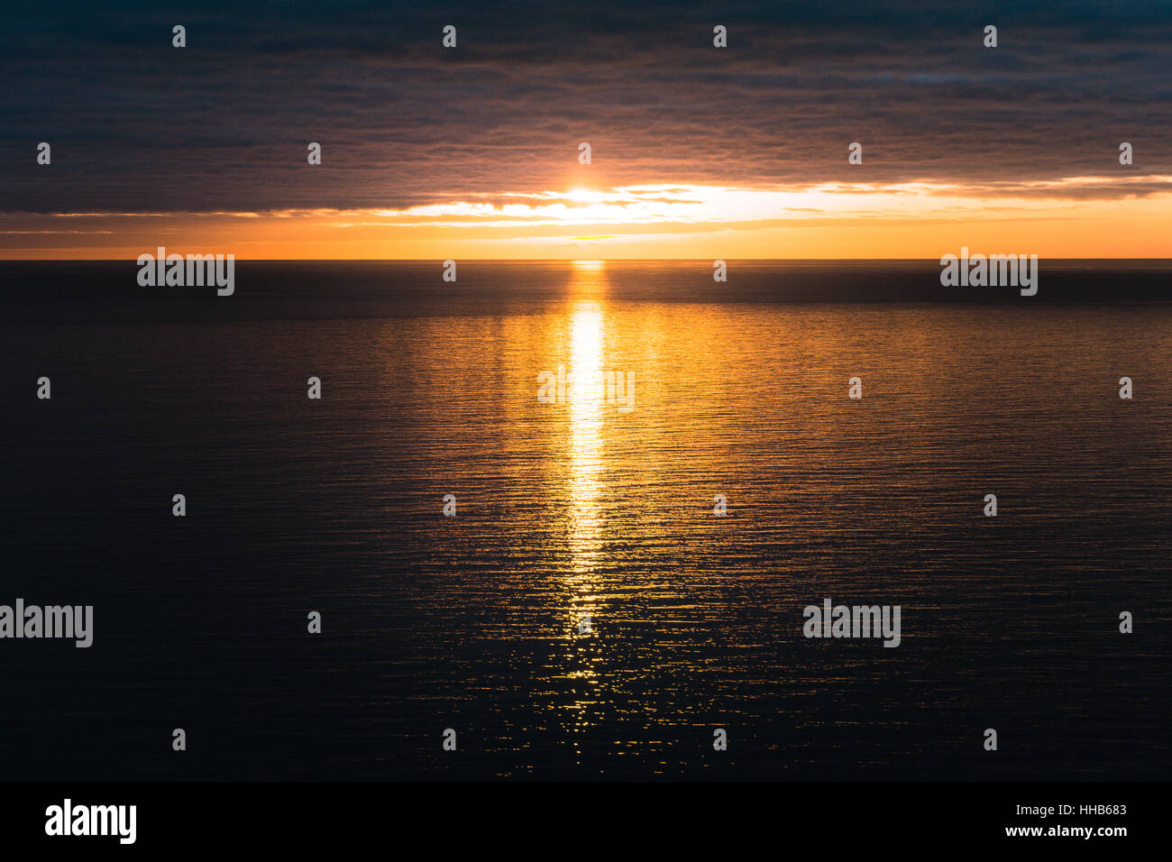 Sunset at Killiney Beach Stock Photo - Alamy