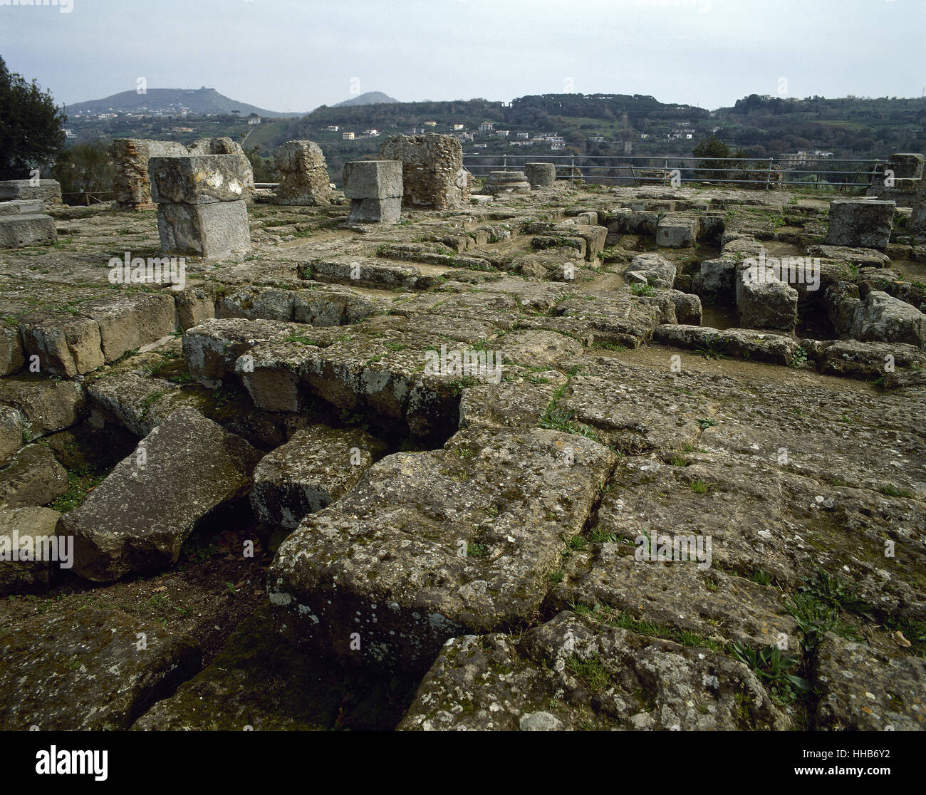 Magna Graecia. Acropolis of Cumae. Remains of the Temple of Apollo. 6th ...