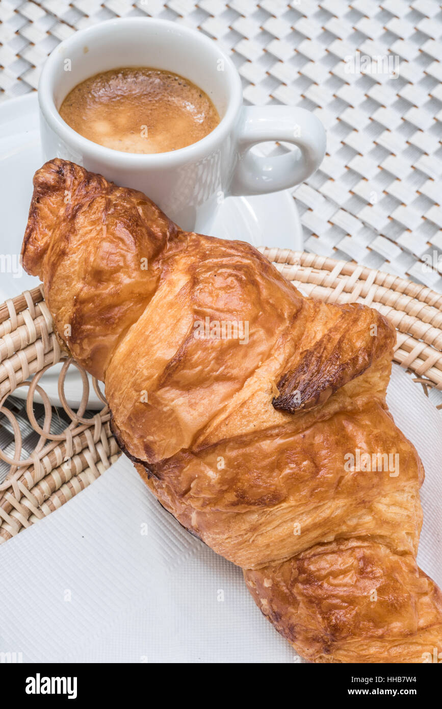 Croissant paris cafe hi-res stock photography and images - Alamy