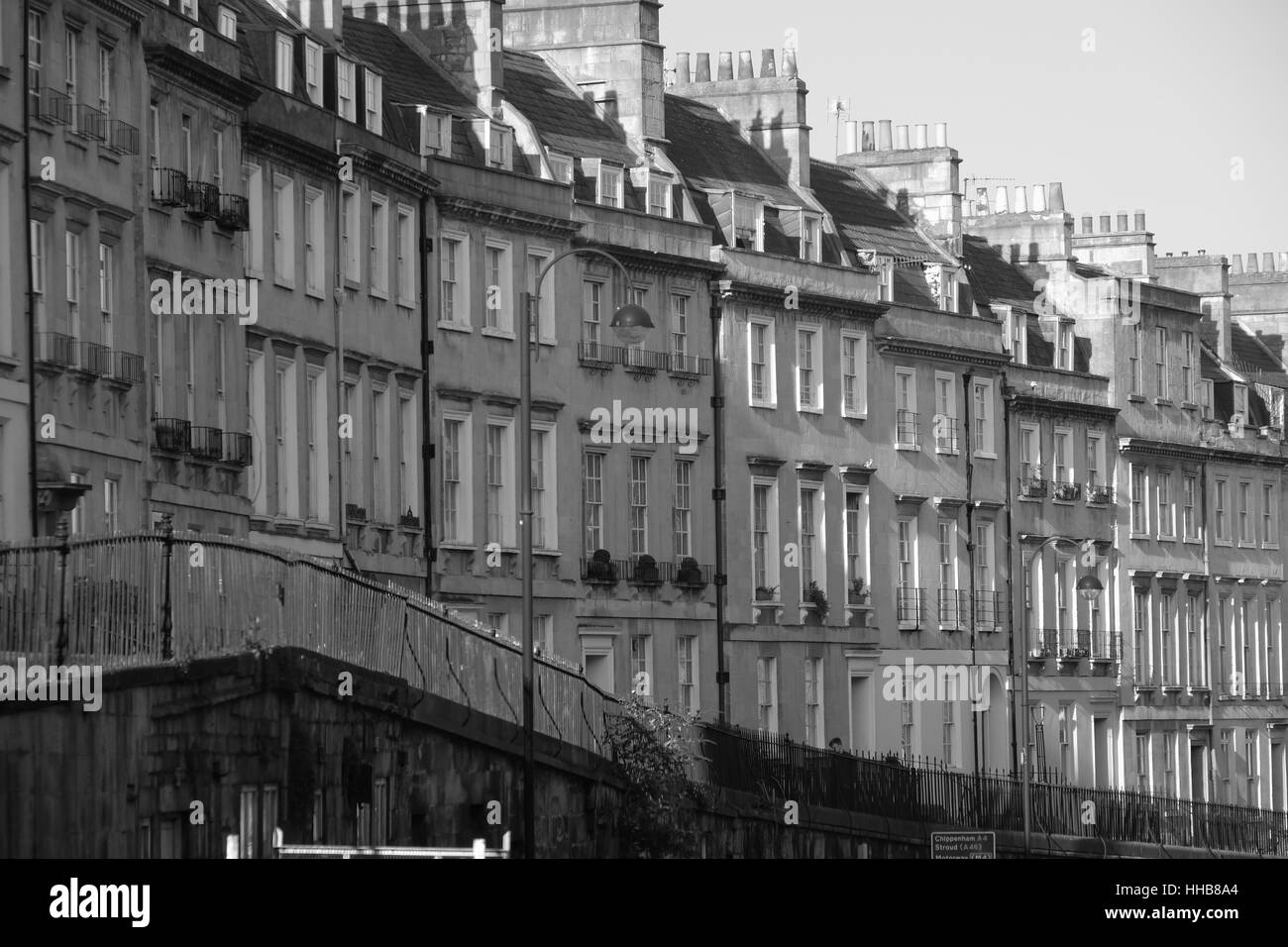 Terraced street in Bath Stock Photo - Alamy