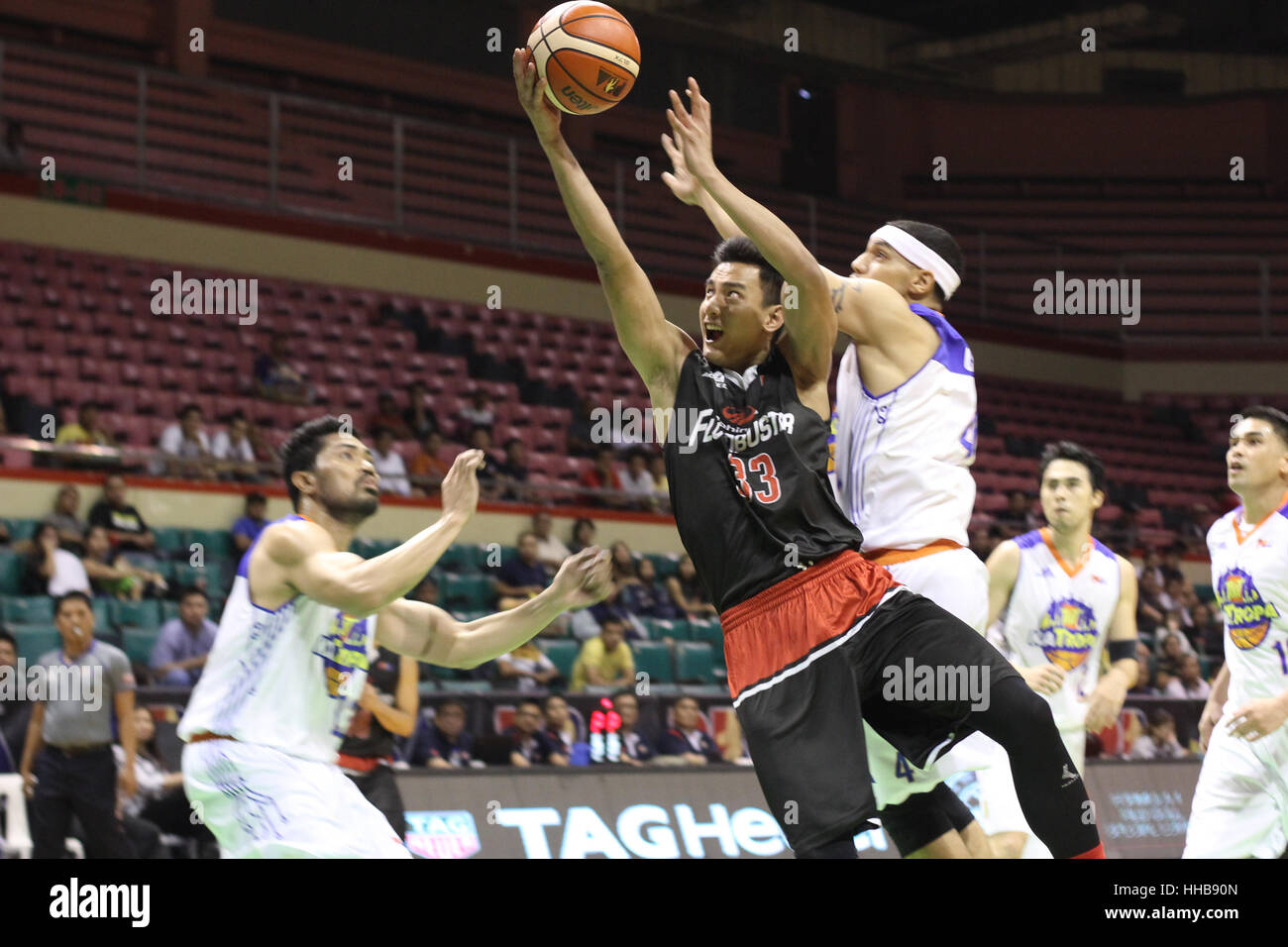 Pasay City, Philippines. 18th Jan, 2017. Russel Escoto of Mahindra ...