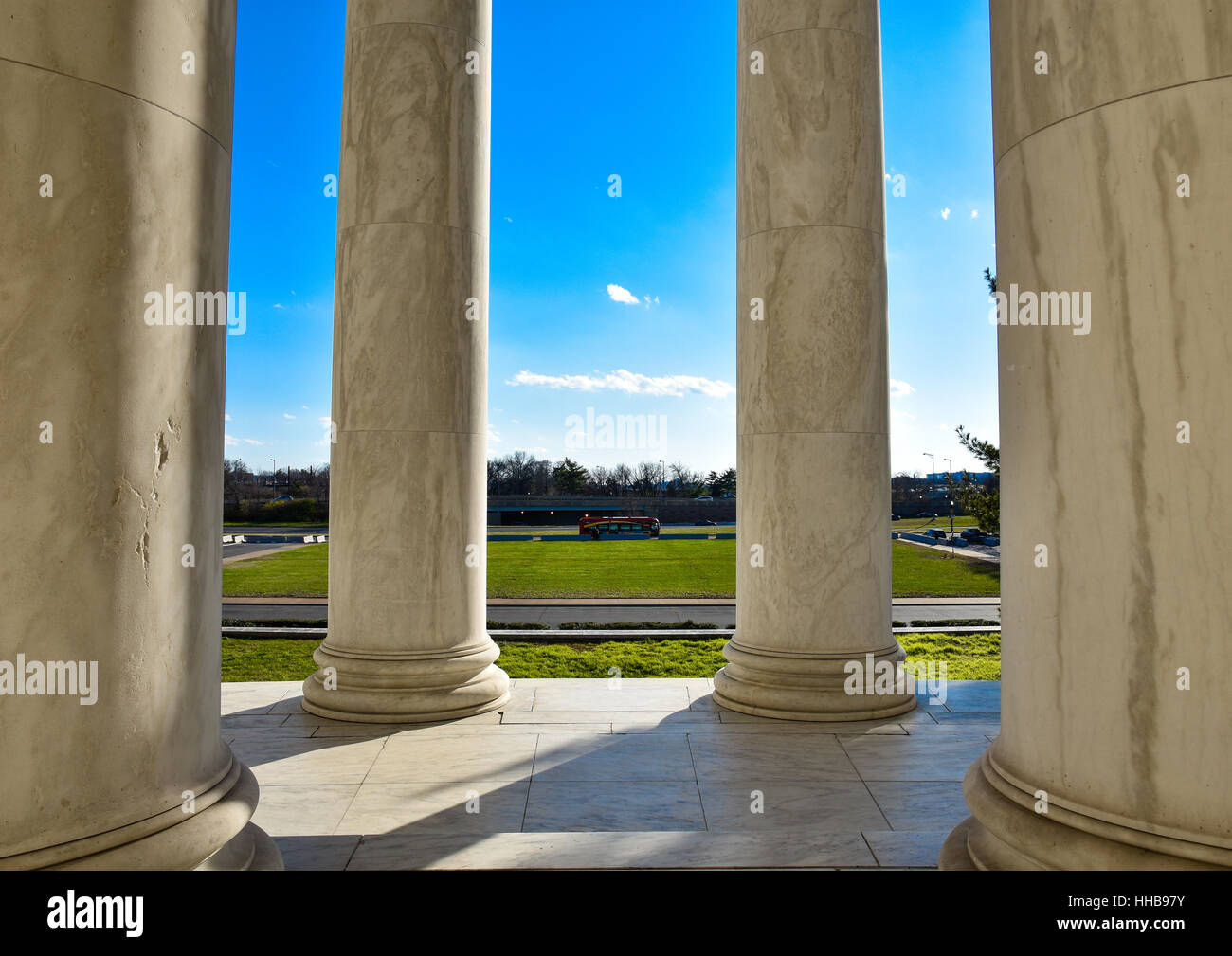 Washington DC, USA. Columns of the Thomas Jefferson Memorial Stock ...