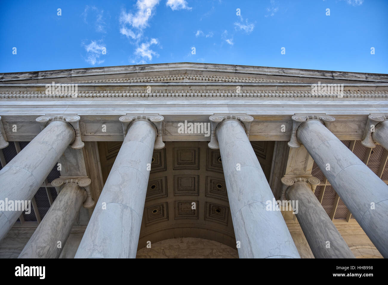 Washington DC, USA. Columns of the Thomas Jefferson Memorial Stock ...