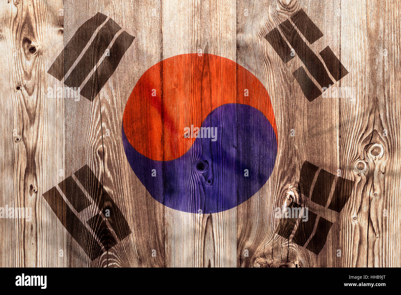 South korea national flag hi-res stock photography and images - Alamy