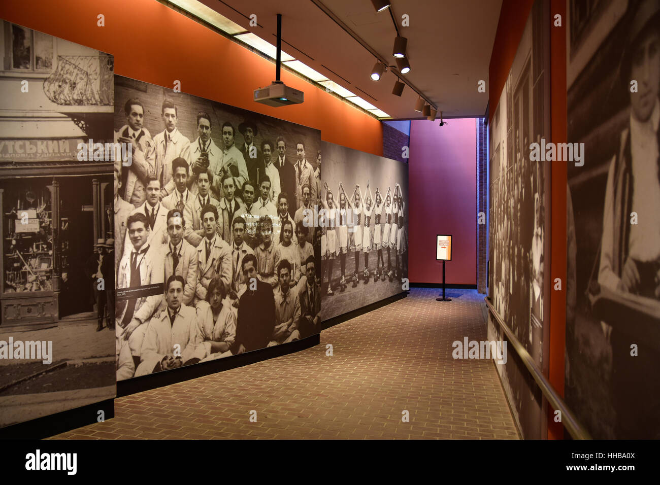 Washington DC, USA - Internal view of the Holocaust Memorial Museum ...