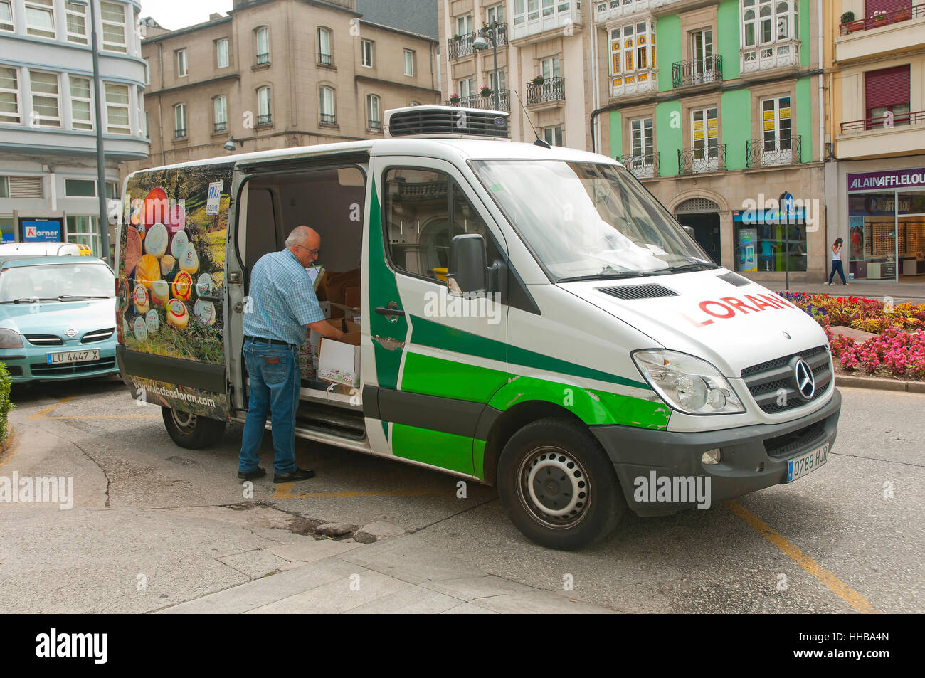 Van delivery boxes hi-res stock photography and images - Alamy