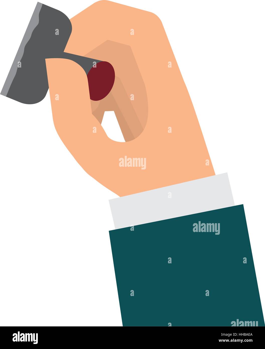 hand holding stamp icon image vector illustration design Stock Vector ...