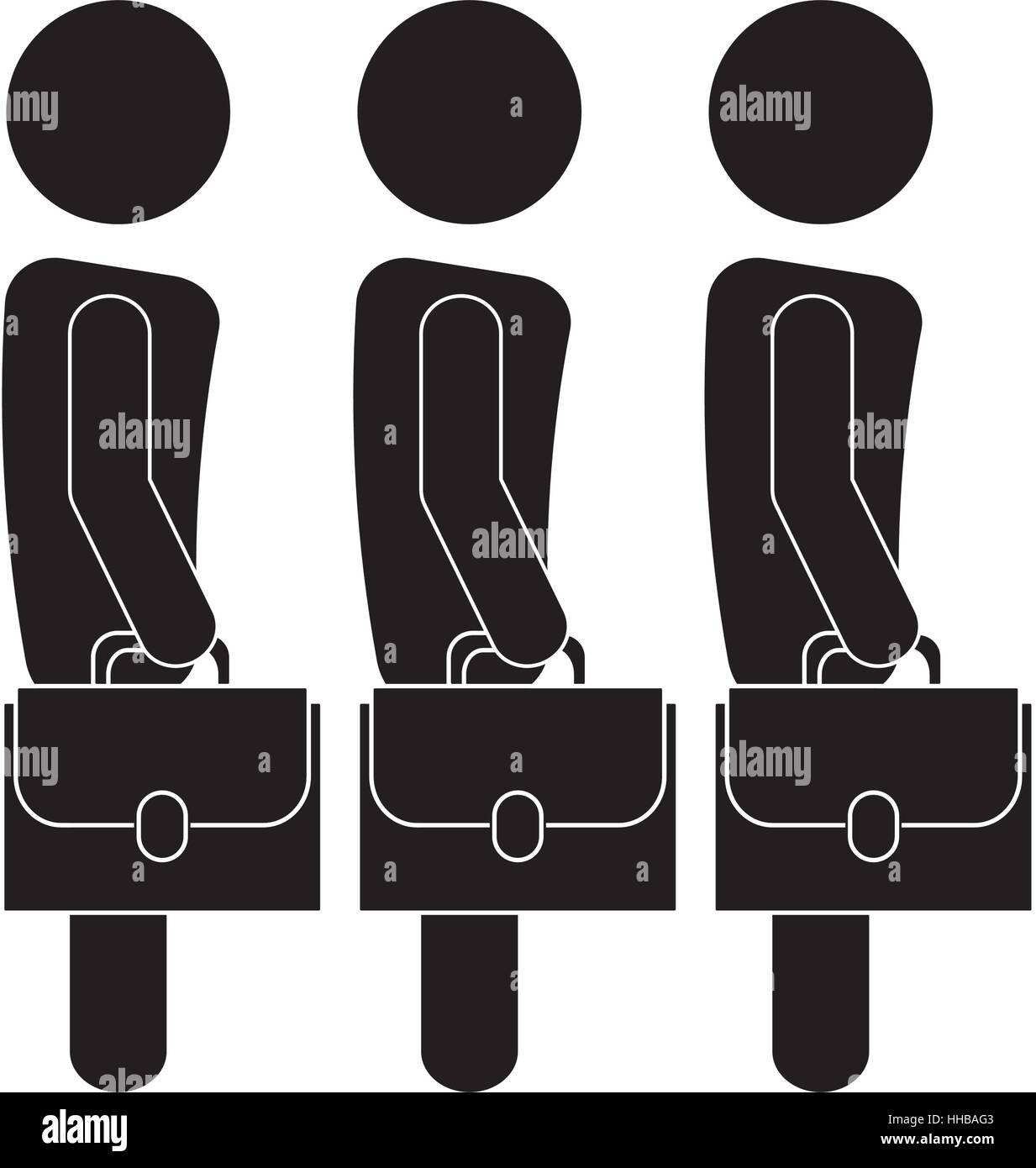 team work business people icon image pictogram vector illustration ...