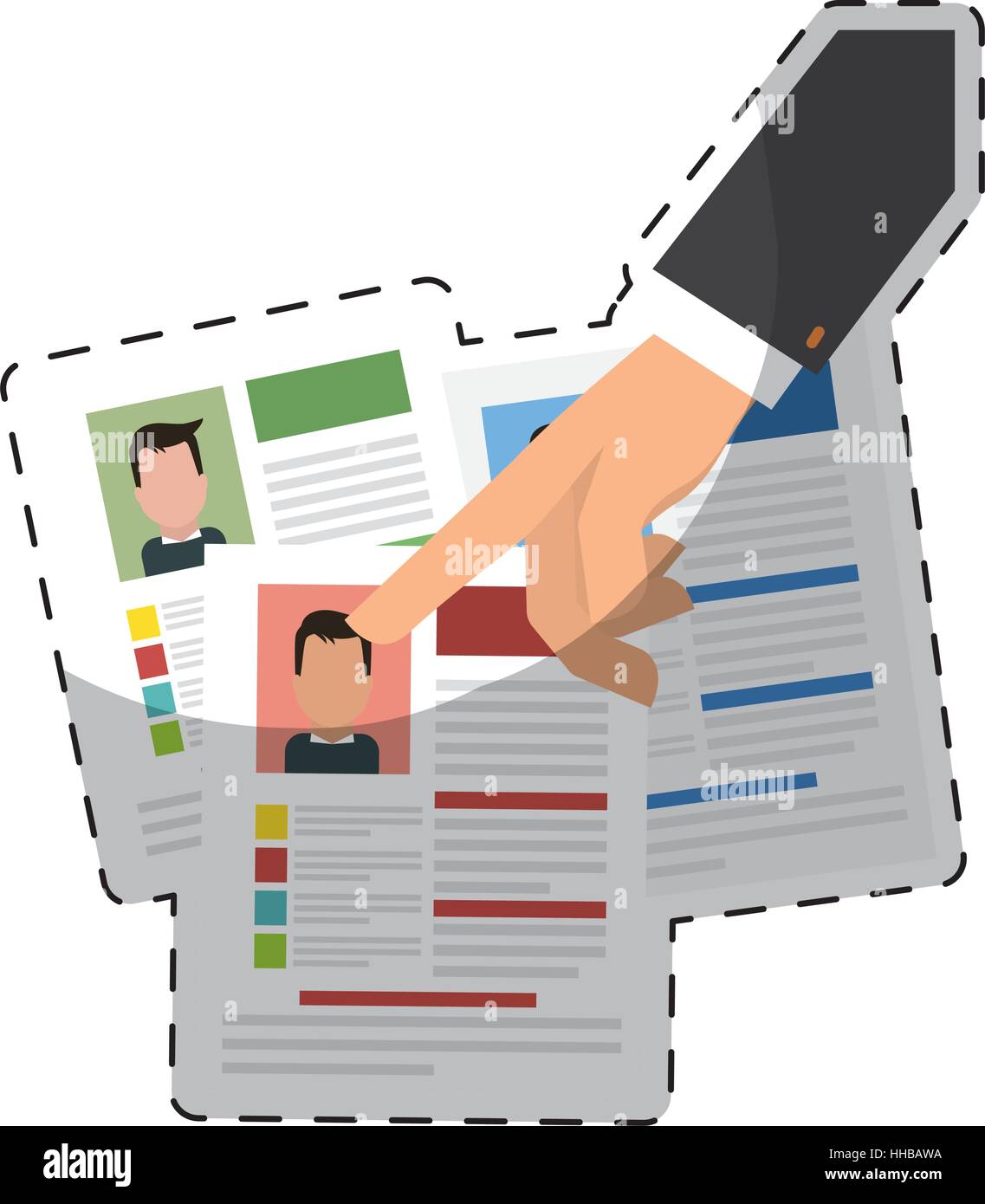 cv or resume related icons image sticker vector illustration design ...