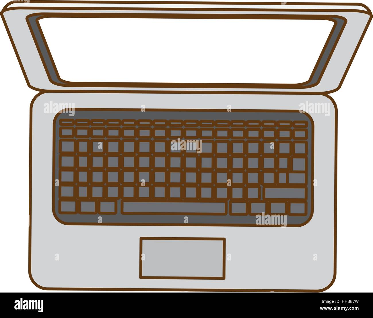 Laptop topview icon hi-res stock photography and images - Alamy