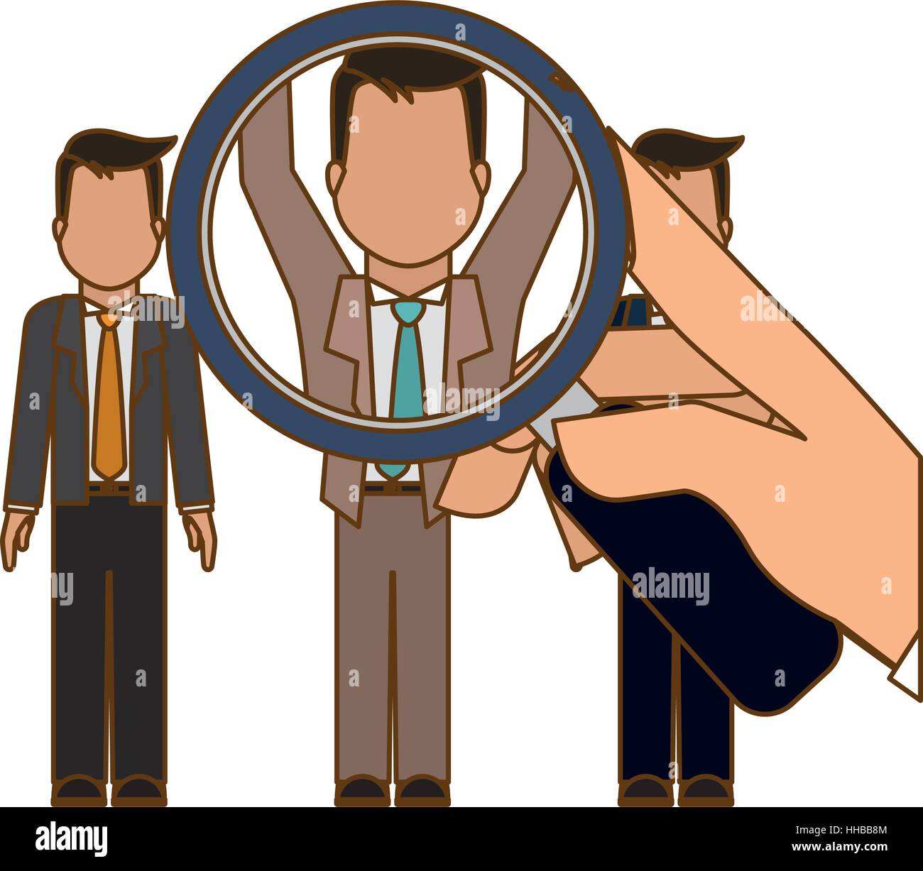 Hiring process human resources icon Stock Vector Images - Alamy