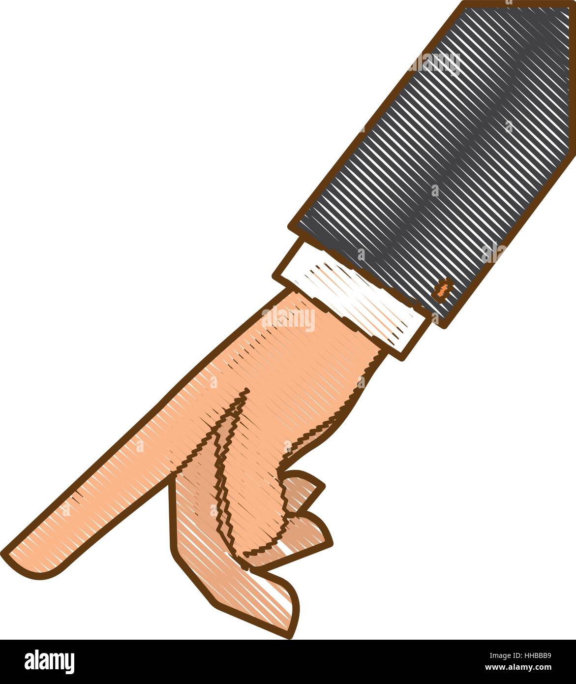 hand pointing icon over white background. colorful design. vector ...