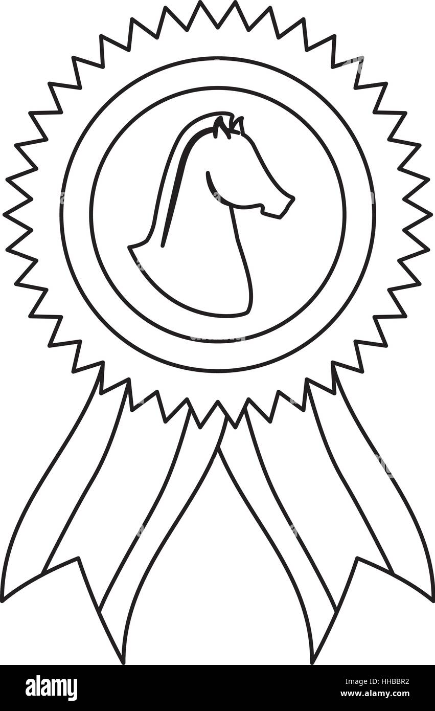 prize horse equine icon image vector illustration design Stock Vector ...