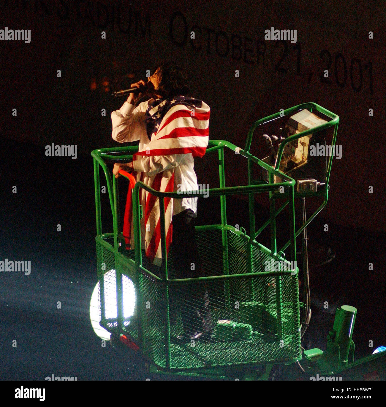 Michael Jackson performs at RFK Stadium in Washington, DC for the ...