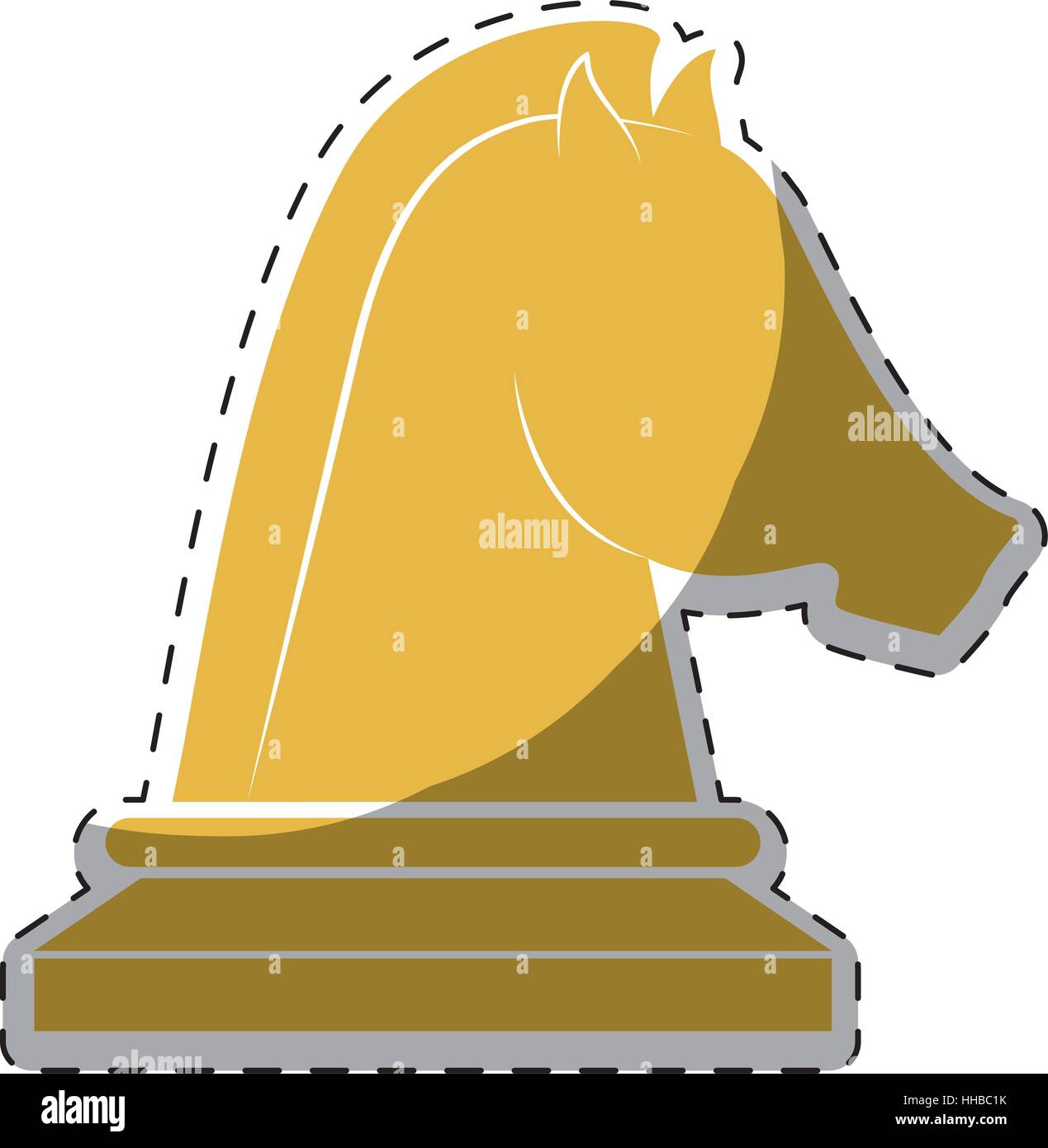 knight chess piece icon image vector illustration design Stock Vector ...