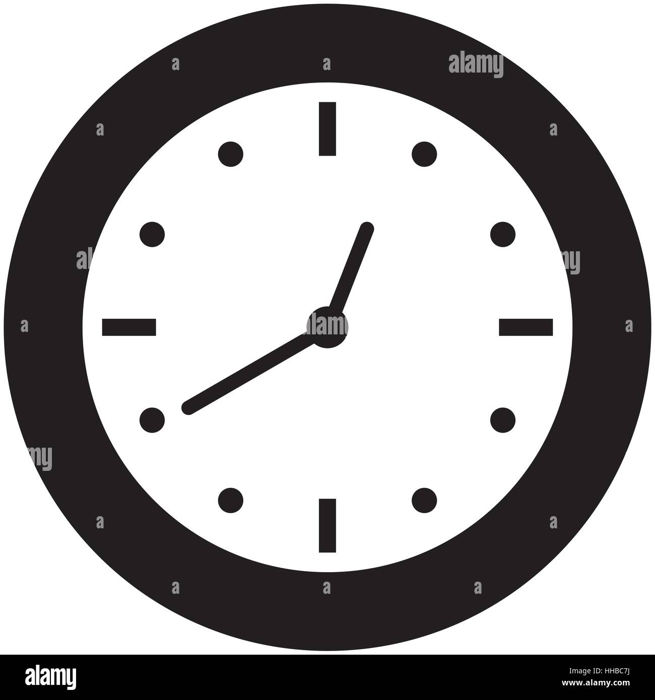 clock icon over white background. vector illustration Stock Vector ...
