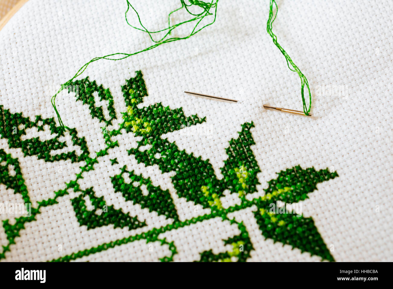 Cross-stitch is a popular form of counted-thread embroidery in which X ...