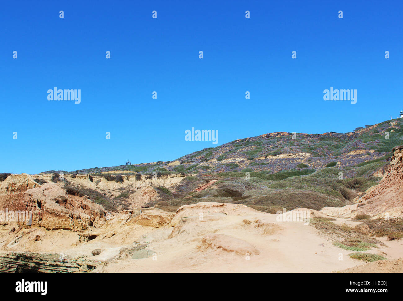 Cliffs and hillside at Point Loma in San Diego, California, USA Stock ...