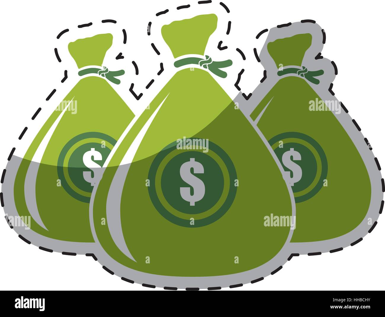 cash money related icons image sticker vector illustration design Stock ...