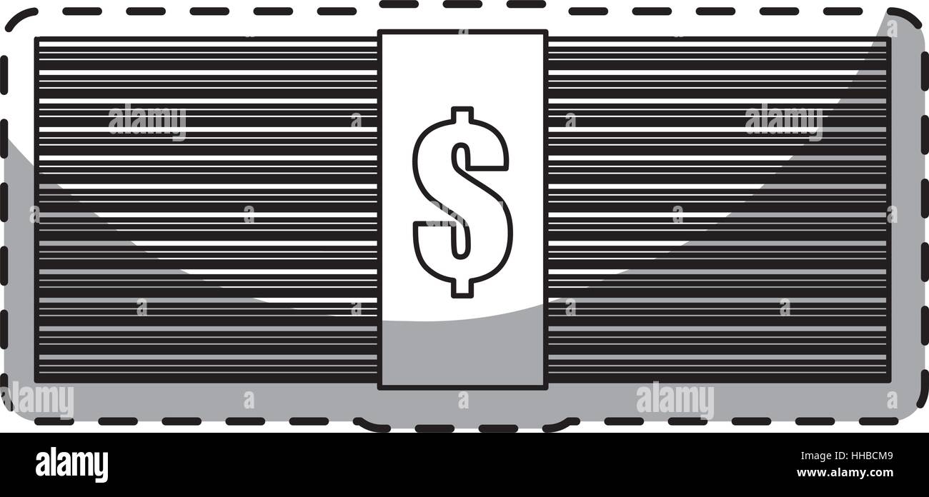 cash money related icons image sticker vector illustration design Stock ...