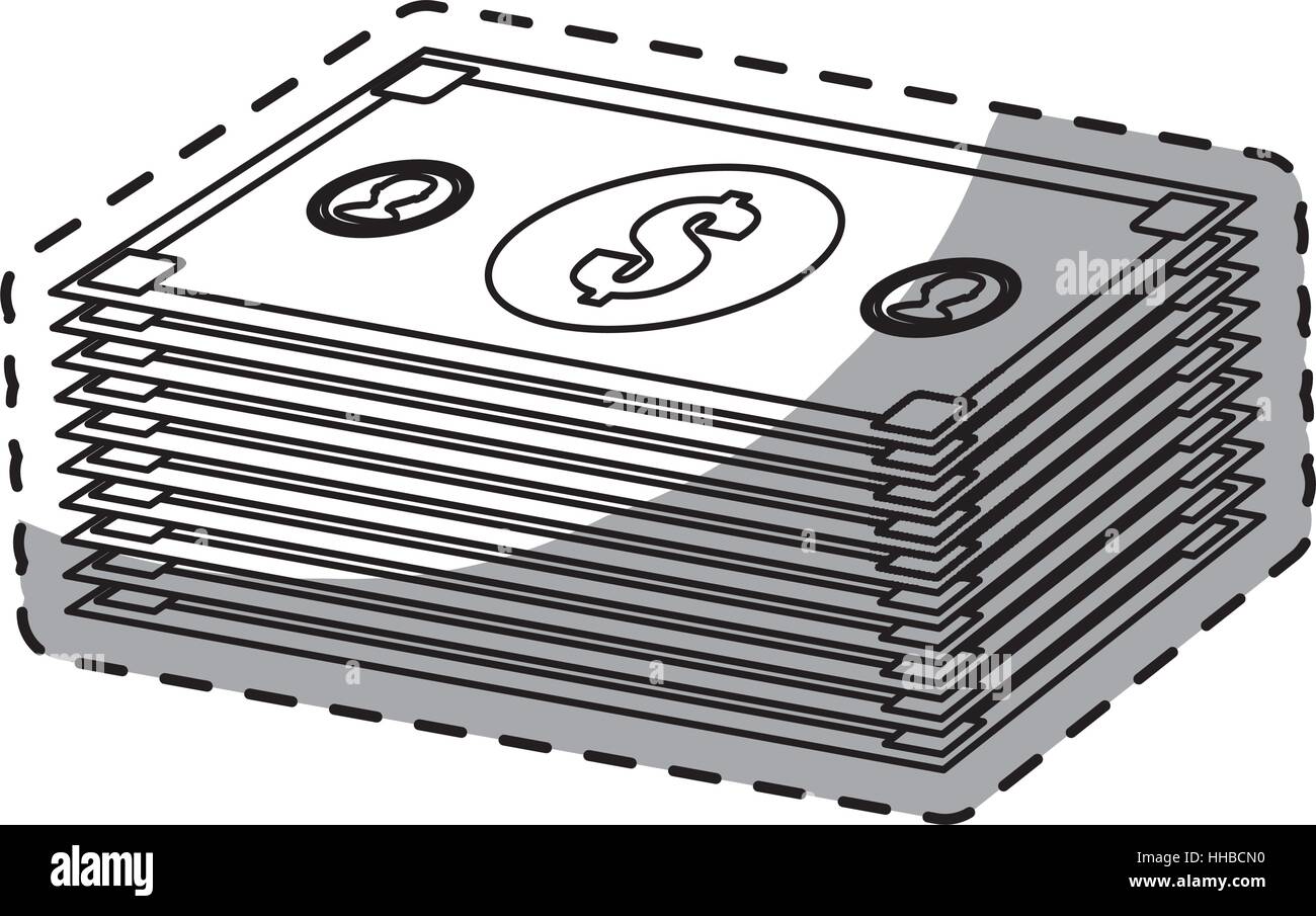 money bill icon over white background. vector illustration Stock Vector ...