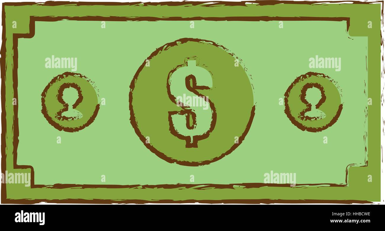 money bill icon over white background. colorful design. vector ...