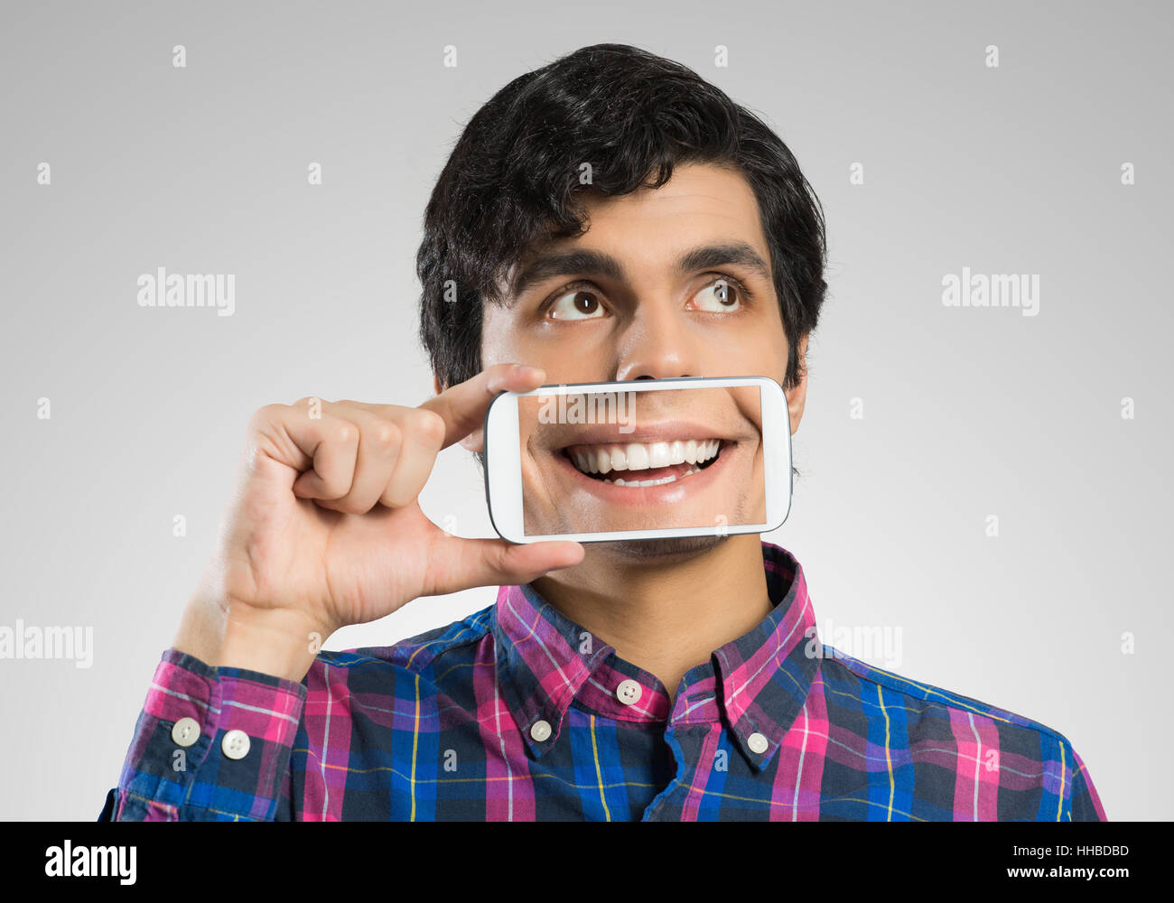 Man with mobile phone Stock Photo - Alamy