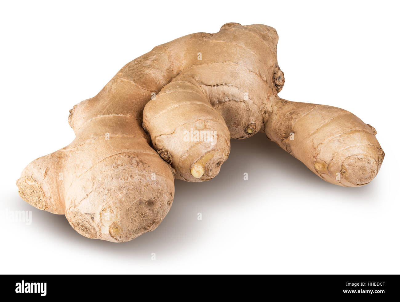 dry ginger isolated on white background with clipping path Stock Photo ...