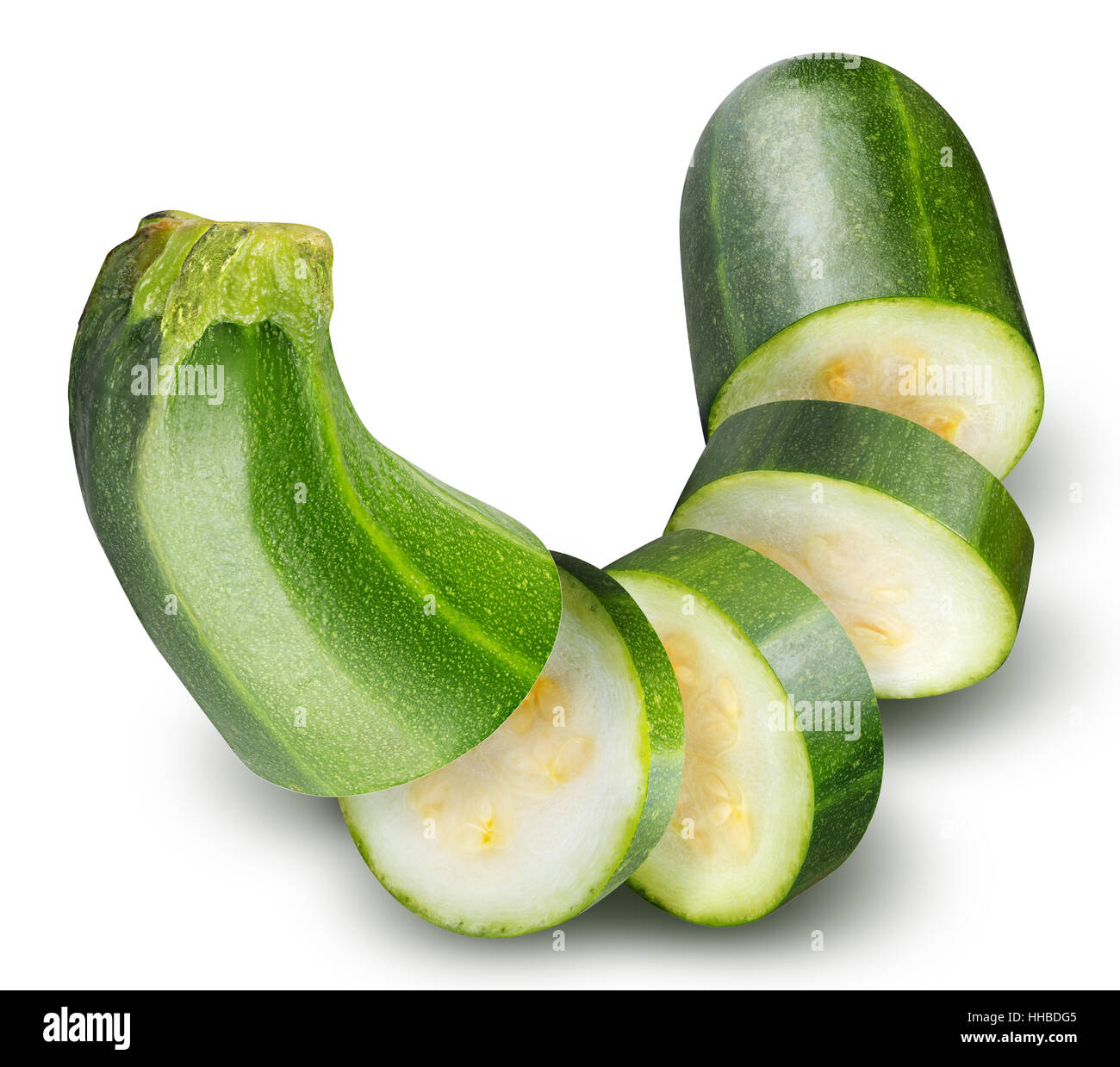 Squash vegetable marrow zucchini isolated with clipping path Stock ...