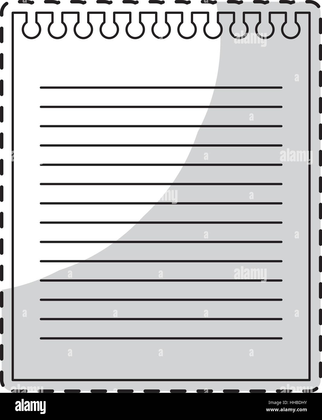 note page icon over white background. vector illustration Stock Vector ...