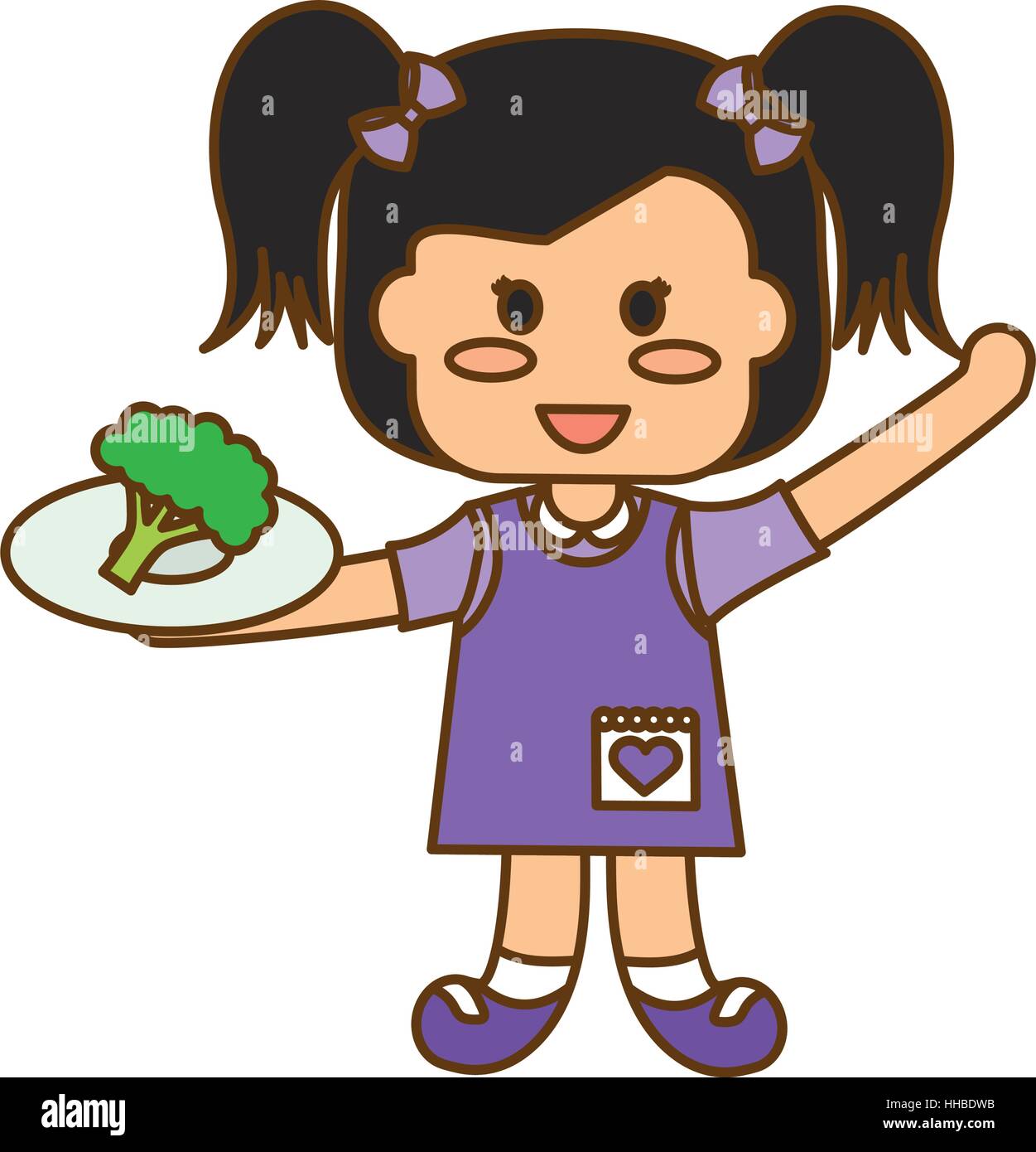 Child Eating Stock Vector Images - Alamy